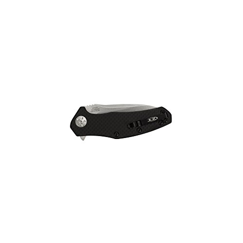Zero Tolerance 0770CF Folding Knife; 3.25β High-Performance Crucible S35VN Steel Blade, Stonewashed Finish, Carbon Fiber Handle, SpeedSafe Assisted Opening, Liner Lock, Reversible Pocketclip; 3 OZ , black
