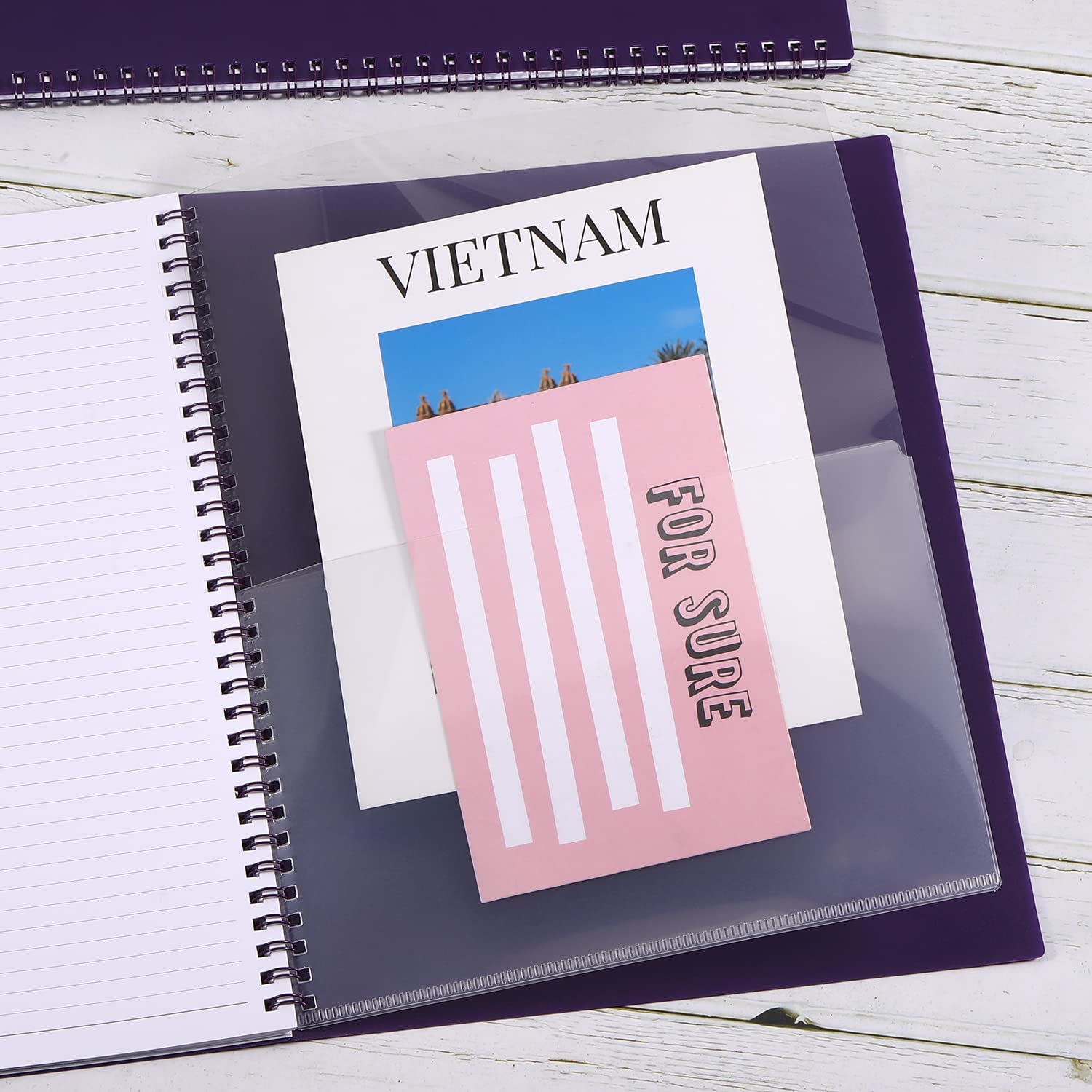 Monthly Planner 2022-2023 - 18-Month Planner with Tabs, Pocket, Label, Contacts and Passwords, 8.5" x 11", Jan. 2022 - Jun. 2023, Twin-Wire Binding - Purple by Artfan