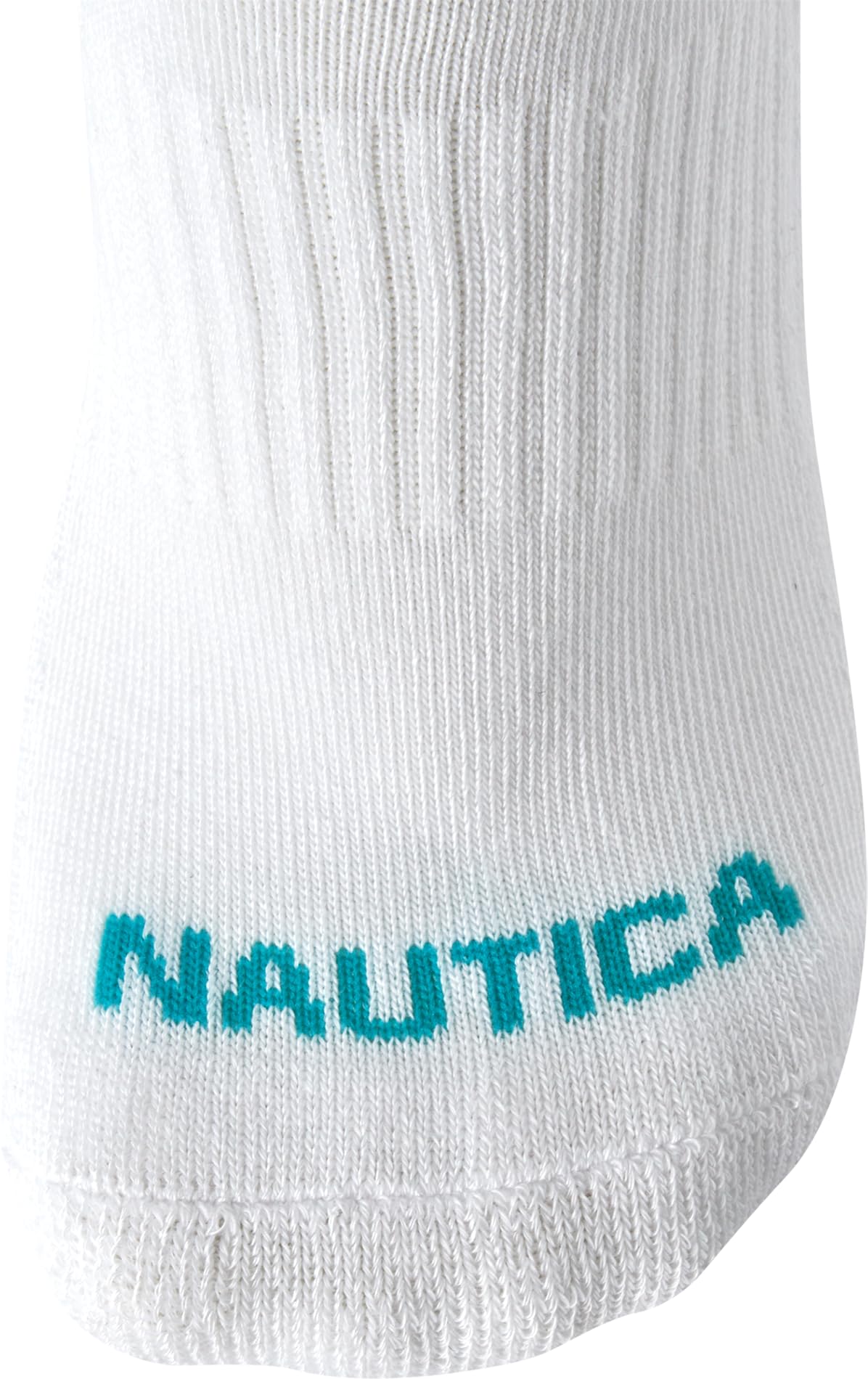 Nautica Women's Low Cut Cushioned Moisture Control Athletic Socks (6 Pack), Size 4-10, White
