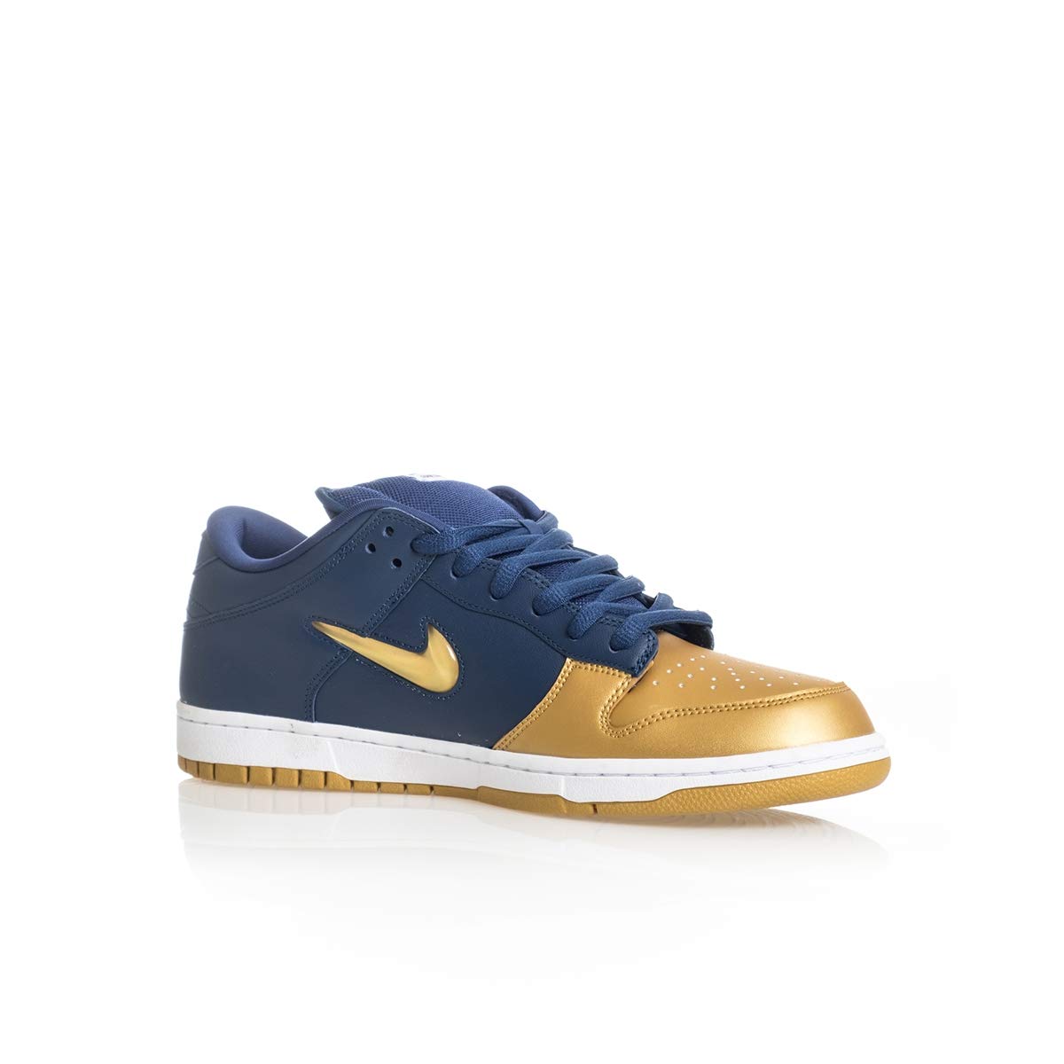 Nike Mens SB Dunk Low CK3480 700 Supreme - Jewel Swoosh Gold/Navy - Size 10