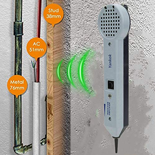 Yankok [200EP Tone Probe w/ 77HP Generator Kit] Inductive Amplifier Wire Cable Tracer to Locate Single Conductors and Cables Integrated LED Flashlight (Includes Headset Jack and User Manual)
