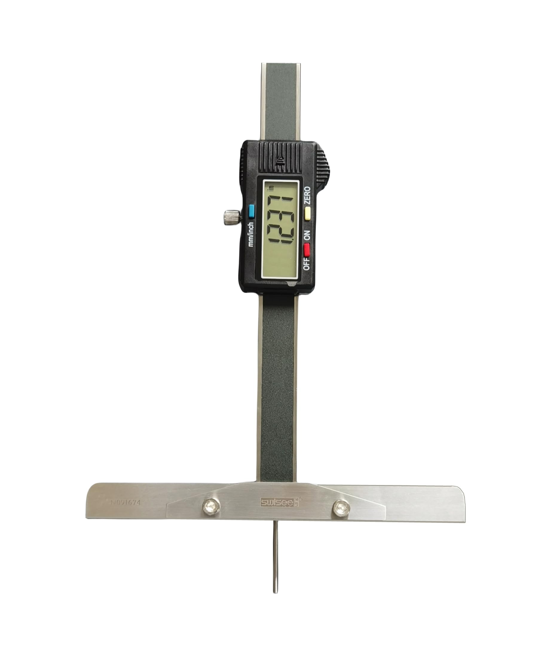 SWISEE Extended Measuring Claw Digital Depth Caliper Long Jaw Caliper Measuring Tool,Depth Gage Accuracy:0.0005"/ 0.01mm, Jaw Detachable(4"/100mm)