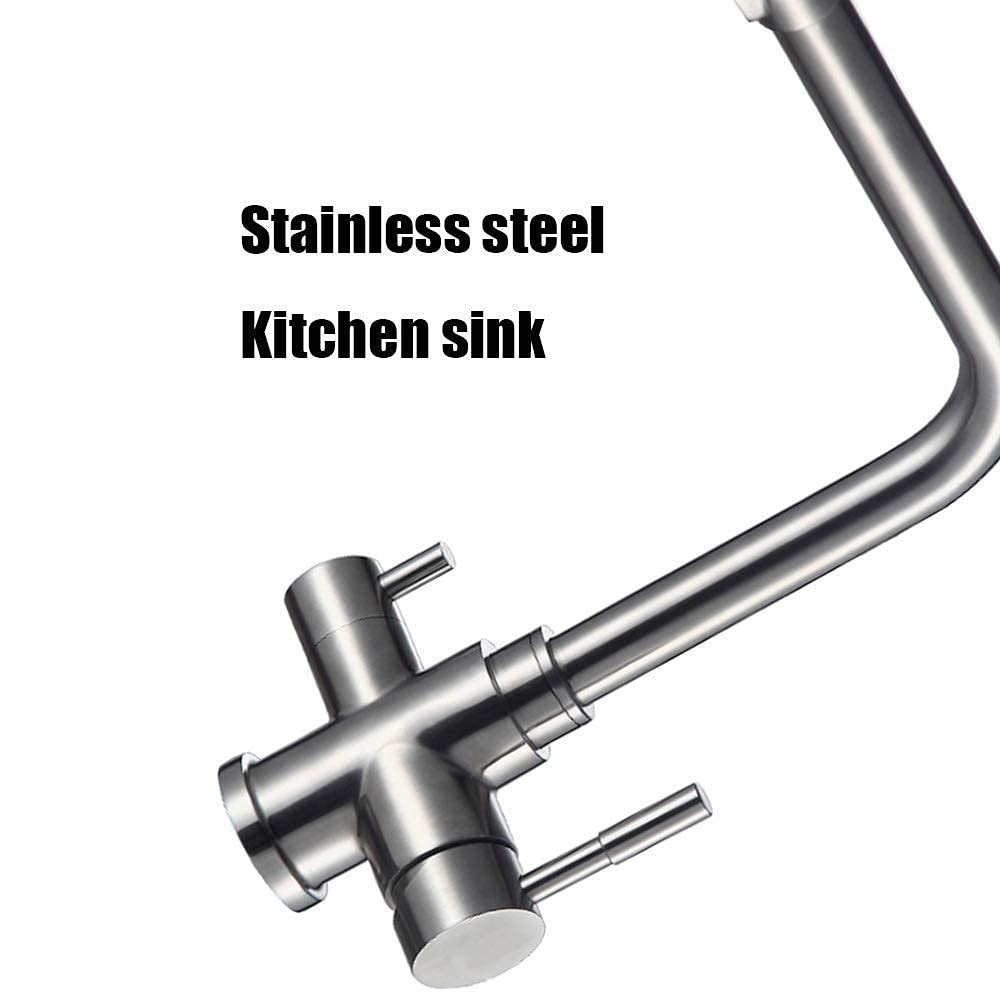 WHLMYH Sink Tap,Kitchen Bathroom Sink Tap,Warm Home Purified Water Kitchen Multifunctional Double Double Tap Water Purifier Drinking Water