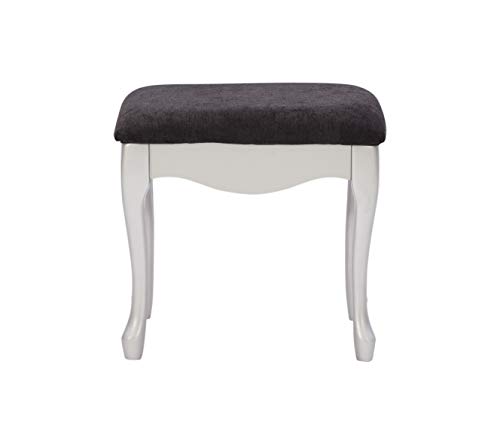 Linon Paloma Vanity Set, 30" x 40.5" x 19.25", Silver