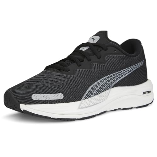 PUMA Velocity Nitro 2 Wide Puma Black/Metallic Silver 8 D - Wide