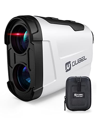 OUBEL Laser Golf Rangefinder, [Golf Slope Mode + Flag Pole Locking], [Fast Focus System/Precise Pulse Vibration Lock], for Golf/Hunting(1200/800 Yards), 5 Measurement Modes, IP54 Pro.Waterproof