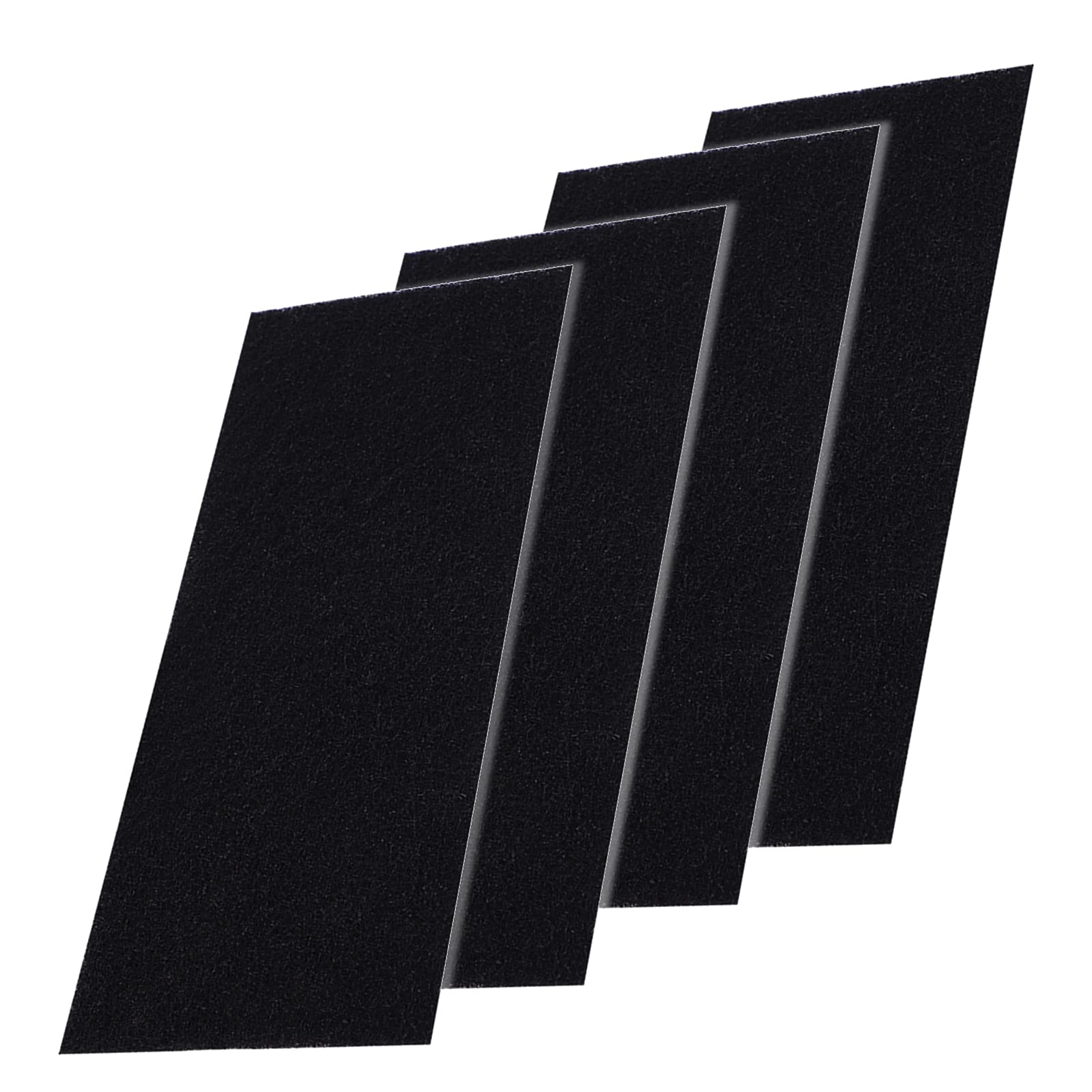 Qiilu Tool Replacement Carbon Filters 4 Pack Black Charcoal Air Filter Sheet for Holmes Air Purifier CuttoFit