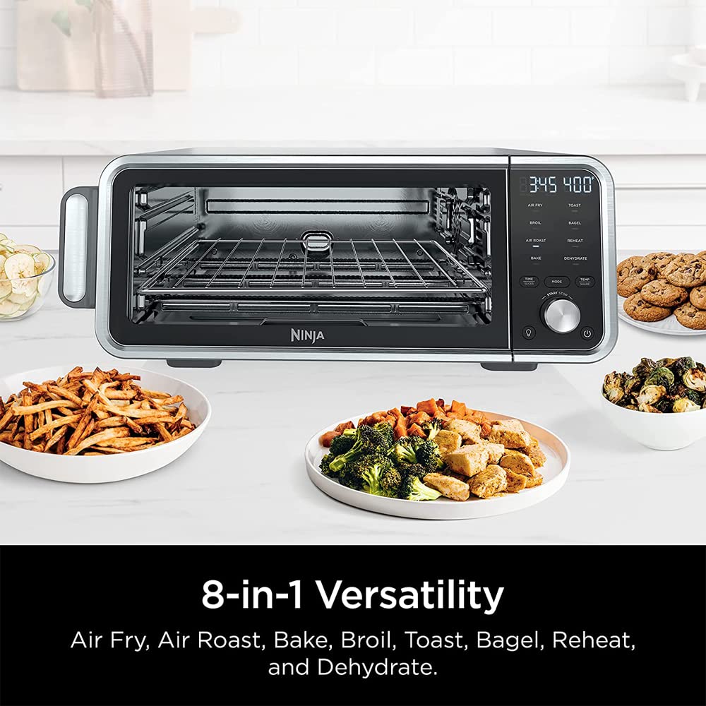 Ninja FT205CO Digital Air Fry Pro Countertop 8-in-1 Oven Extended Height (Renewed) Bundle with 3 YR CPS Enhanced Protection Pack