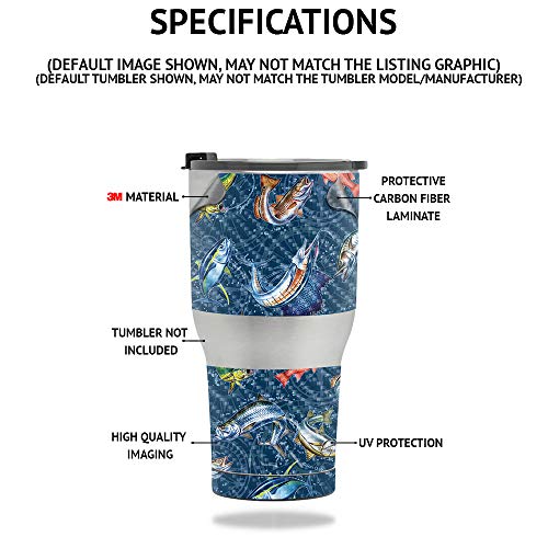 MightySkins Carbon Fiber Skin Compatible with Stanley The Quencher H2.0 FlowState 40 Oz Tumbler - Prismatic Vortex | Protective, Durable Textured Carbon Fiber Finish | Easy to Apply