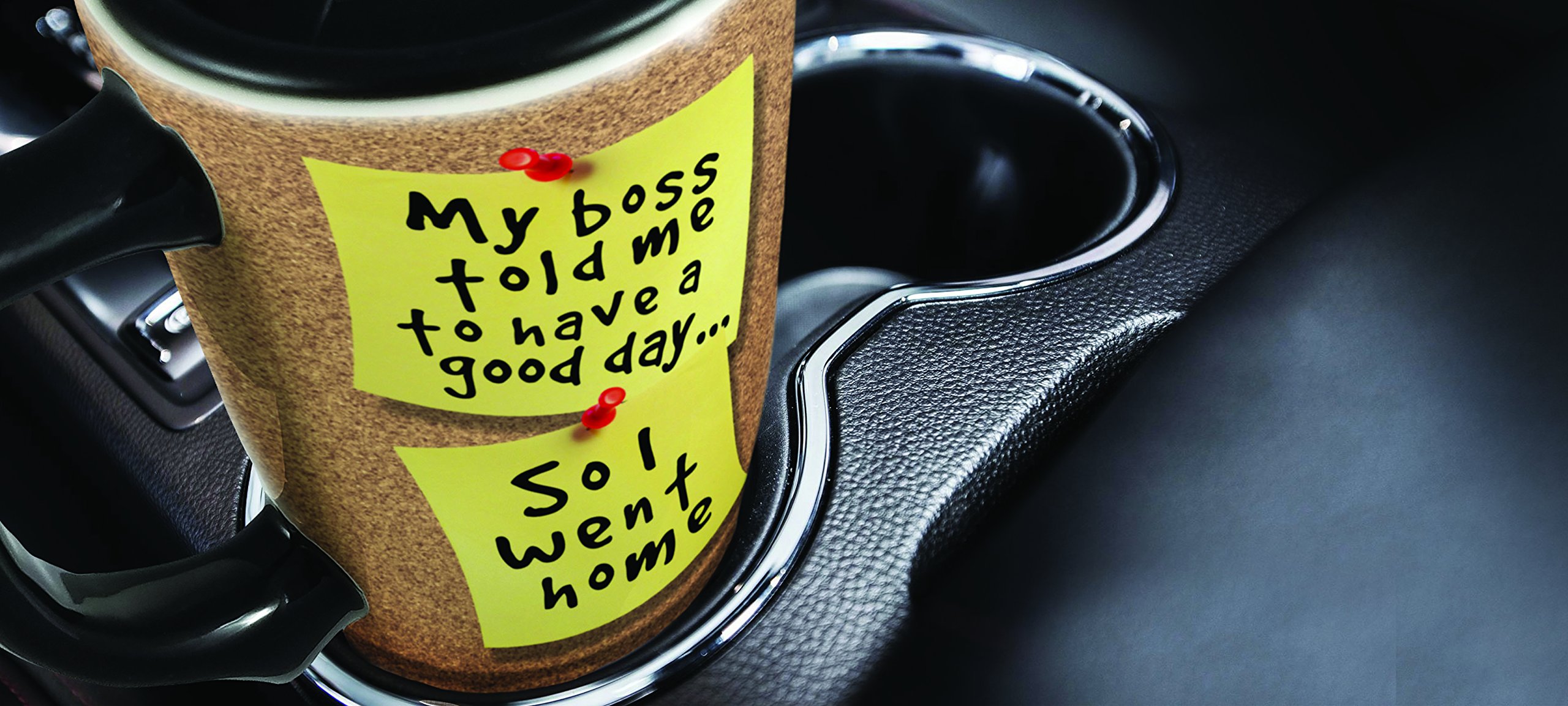 Spoontiques - Ceramic Travel Mugs - Positive Affirmations Cup - Hot or Cold Beverages - Gift for Coffee Lovers