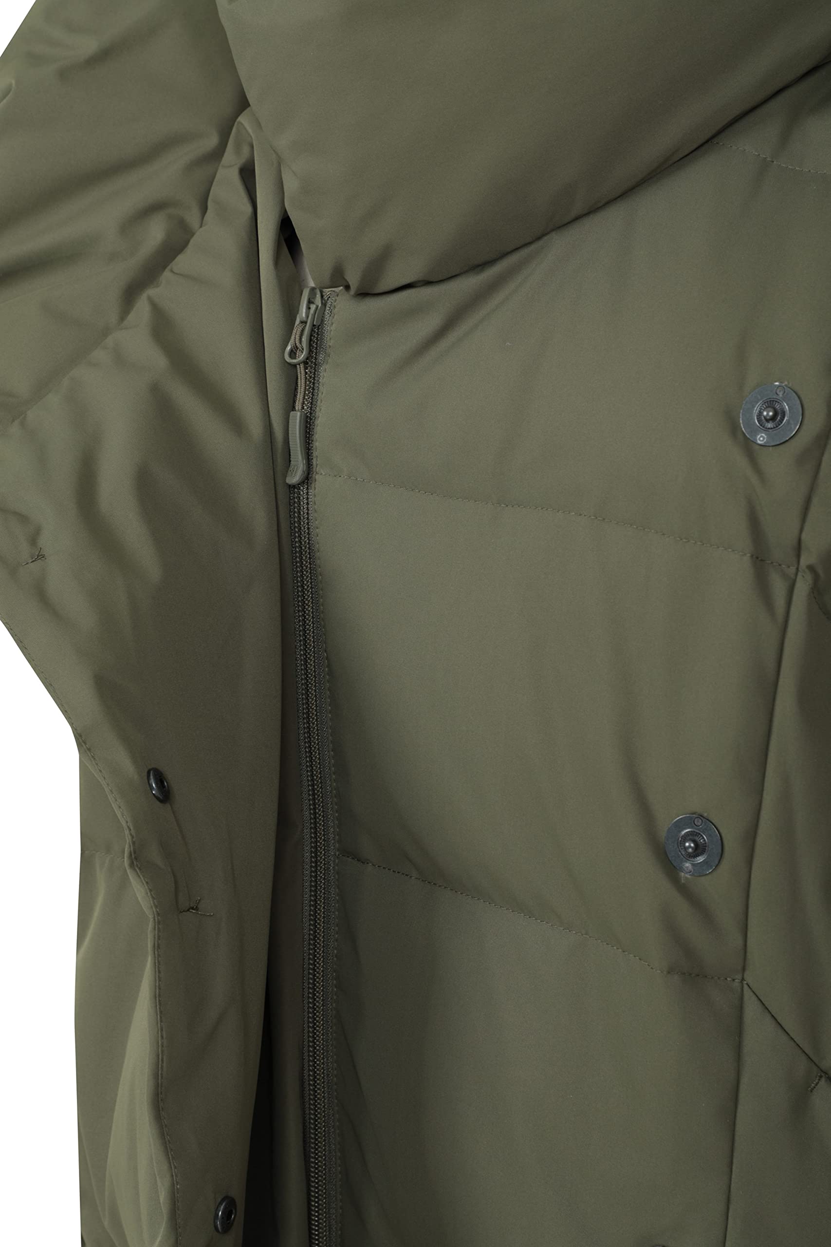 Mountain Warehouse Cosy Wrap Womens Down Padded Jacket - Water Resistant Ladies Winter Coat, Down Fill Power 600, Warm Puffer Jacket -for Winter Travelling & Daily Use Khaki 12