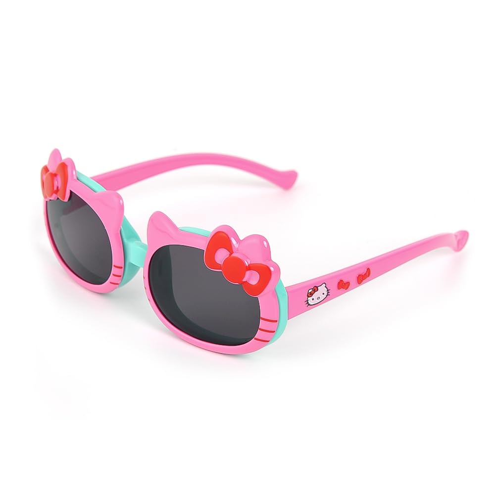 VNSPORT Kitty Cat Polarized UV Protection Sunglasses for Girls, Birthday Gift for Hello, Kitty Fans