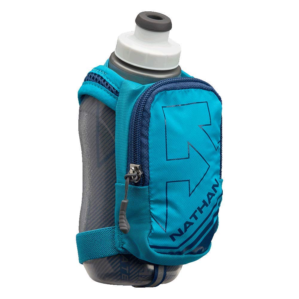 Nathan Insulated Handheld Flask. SpeedShot-Plus. Grip Free Running Bottle.