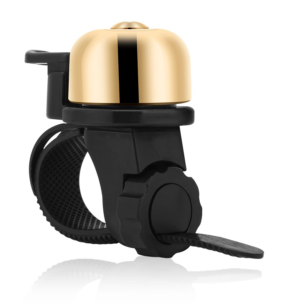 Owlike Brass Vintage Bicycle Bell, Loud Horn Black Mountain Bike Ringer Bell for Kids and Adults