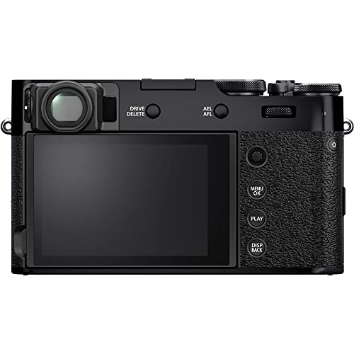 Pixel Hub FUJIFILM X100V Digital Camera (Black) 16643000-7PC Accessory Bundle Includes: Sandisk Extreme 128GB SD, Card Reader, Gadget Bag, Blower. Microfiber Cloth and Cleaning Kit