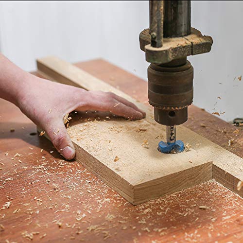 uxcell Forstner Wood Boring Drill Bit 27mm Dia. Hole Saw Carbide Alloy Steel Tip Round Shank Cutting for Hinge Plywood Wood Tool
