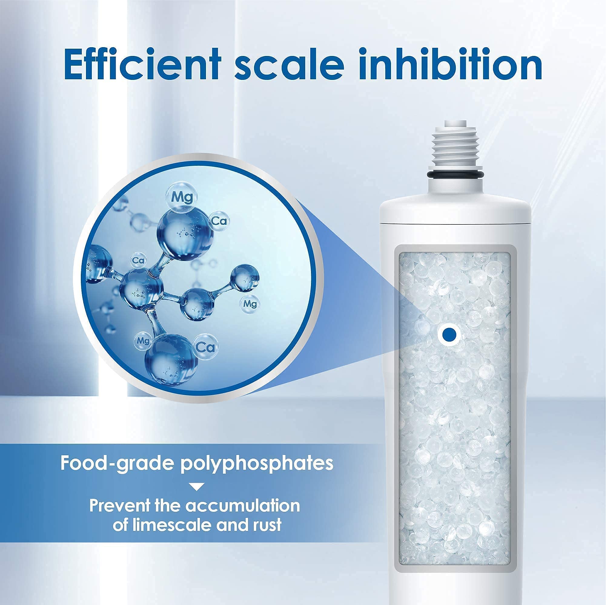 Waterdrop AP431 Cartridge, Whole House Scale Inhibitor Inline Water System, Replacement for Aqua-Pure AP431 Hot Water Scale Inhibitor for AP430SS