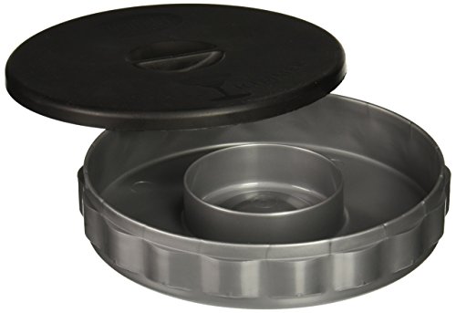 Tablecraft 2 Piece Glass Rimmer Tray with Non-Slip Top, Silver/Black