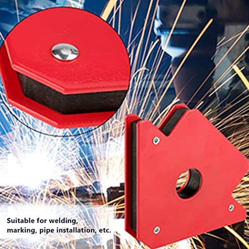 Welding Magnet 5in 75lbs Welder Magnet Holder Angle Support Fixture Tool Stainless Steel Welding and Cutting Accessories,Metal Magnetic Holder,Metal Working Magnet Tools Holder Support Aids