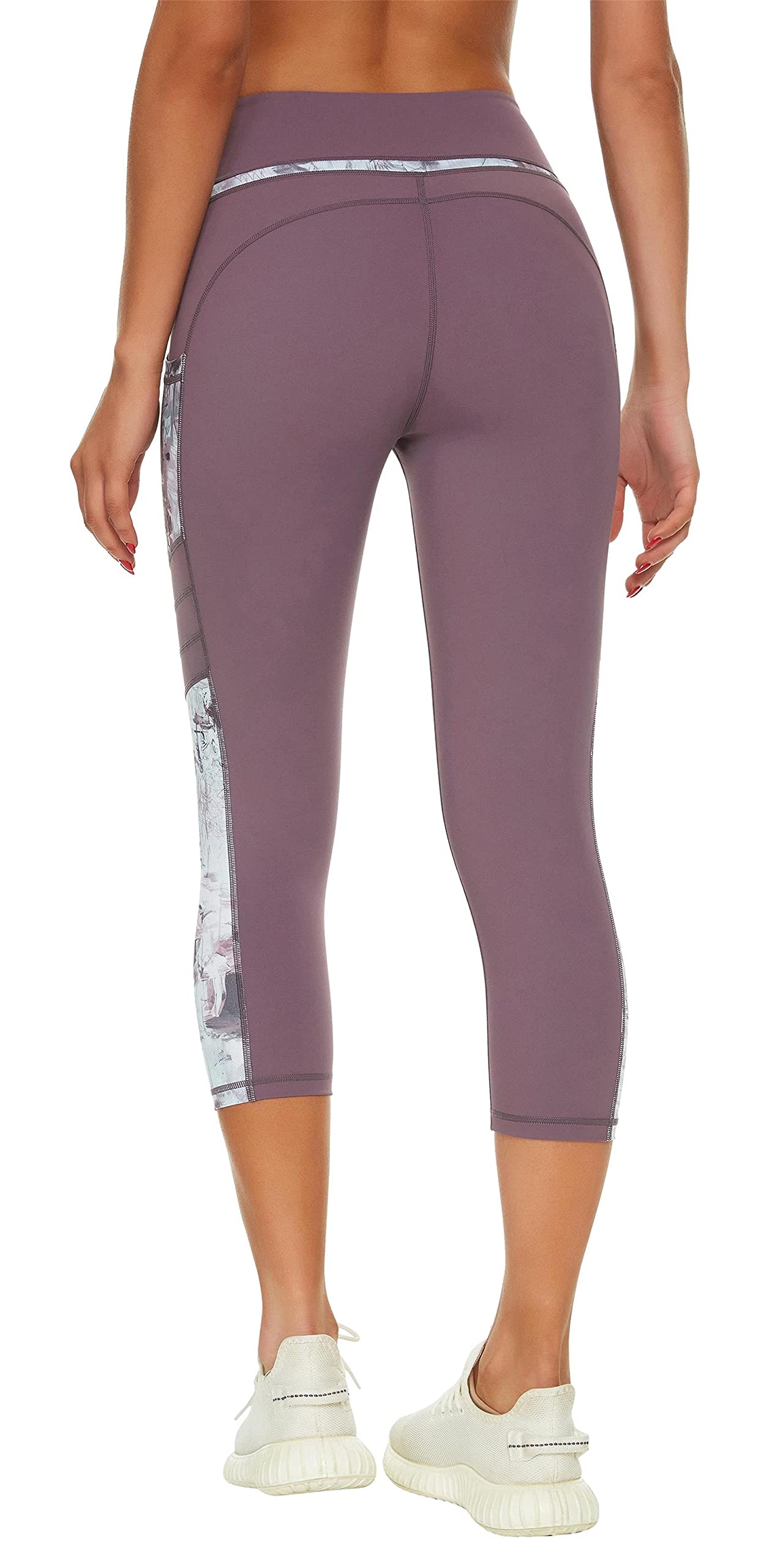 Sugar Pocket Women's High Waist Yoga Pants with Pockets,Workout Running Yoga Leggings for Women S