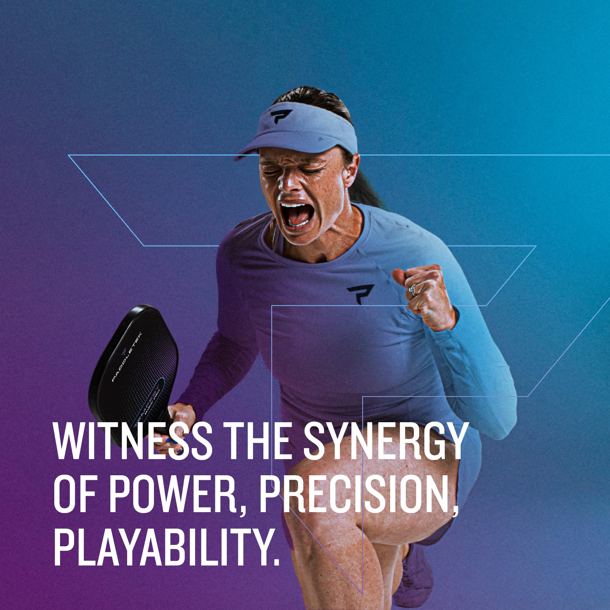 Paddletek Tempest Wave II Pickleball Paddle | Professional Pickleball Paddles with Honeycomb Core, Carbon Fiber Surface, Graphite PolyCore & High Tack Performance Grip | USAPA Approved