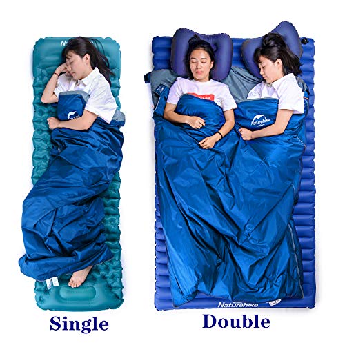 Naturehike Ultralight Envelope Sleeping Bag, Backpack Portable Compact Lightweight Warm Weather Sleeping Bag for Adults Kids, Backpacking, Camping, Hiking with Compression Sack