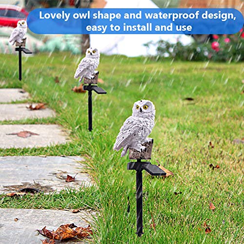 Pasamer Solar Powered Lamp,Solar Powered Waterproof Garden Light Outdoor Lawn Lamp for Home Garden Lighting(White)