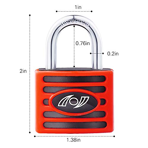 Padlock (Pack of 3) 35 mm - (Heavy Duty Security) Lock, Padlock with 3 Keys for School & Home Exterior Gates, Sheds, Lockers, Tool Box, Warehouse And More!