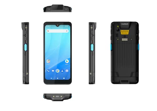 Unitech America 5G Rugged Touch Computer, Smartphone PA768, Android 12 with GMS, BT, WiFi, WLAN 6E (2.4GHz & 5GHz & 6GHz), WWAN 5G, Camera, GPS, HF, NFC, PA768-QANFRMDG