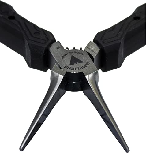 VAMPLIERS 5.5" Precision Tip Carbon Steel Mini Needle Nose Pliers with No Serrated Jaws. ESD safe, ideal for precision work on SMD. Made in Japan: VT-001-5NN