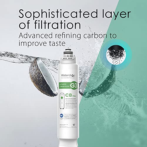 Waterdrop WD-G3-CB Filter, Replacement for WD-G3-W, WD-G3P600 and WD-G3P800-W Reverse Osmosis System, 1-year Lifetime
