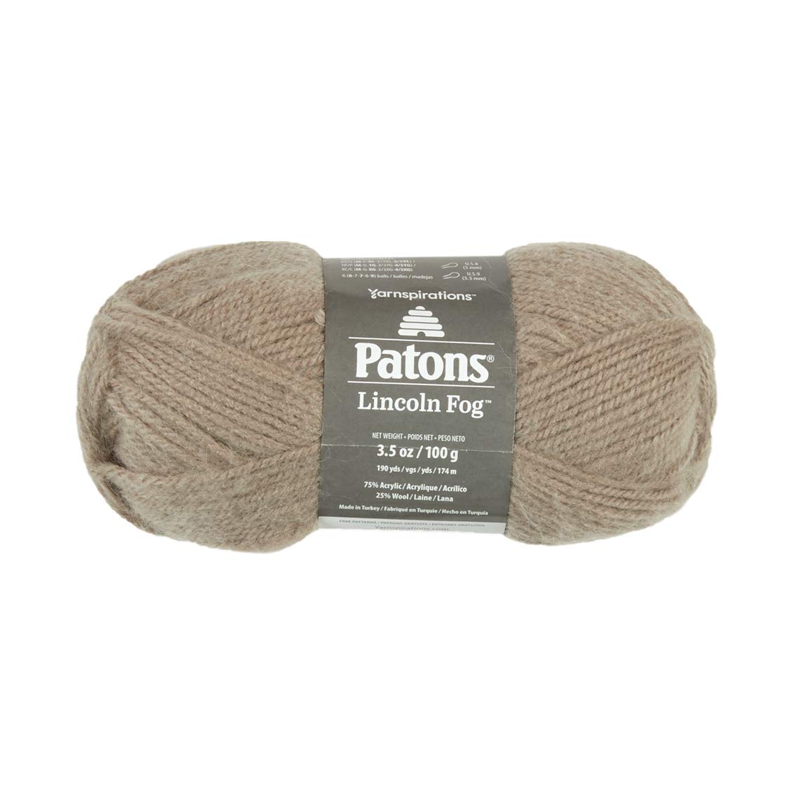Patons Lincoln Fog Yarn Silver