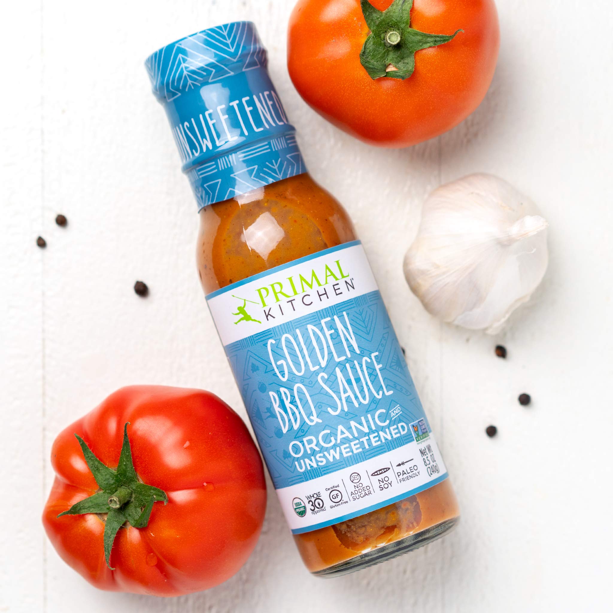 Primal Kitchen Organic BBQ Sauce & Steak Sauce 3-Pack, Made with Real Ingredients, No Cane Sugar or Corn Syrup, Includes Classic BBQ, Golden BBQ, and Steak Sauce