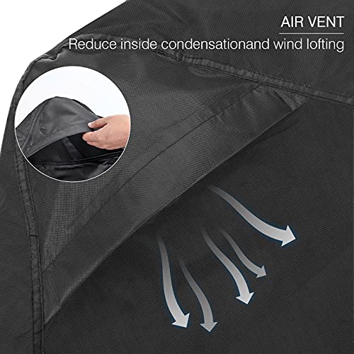 WonToper Patio Chair Covers, Waterproof 600D Heavy Duty Outdoor Lawn Furniture Covers 2 Pack, Black (35''Wx38''Dx31''H)