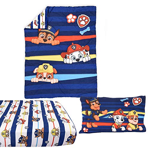 PAW Patrol Toddler Bedding Set for Kid's with Reversible Comforter, Fitted Sheet and a Standard Pillowcase- 3pieces