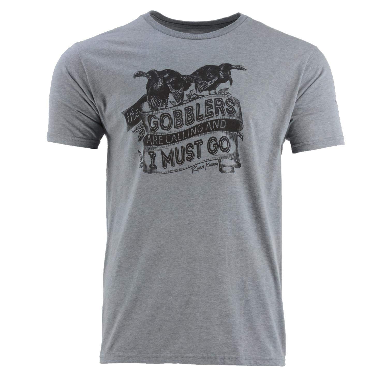 Nomad Outdoor Ryan Kirby Gobblers are Calling Tee, Ash Heather Grey, Extra Large