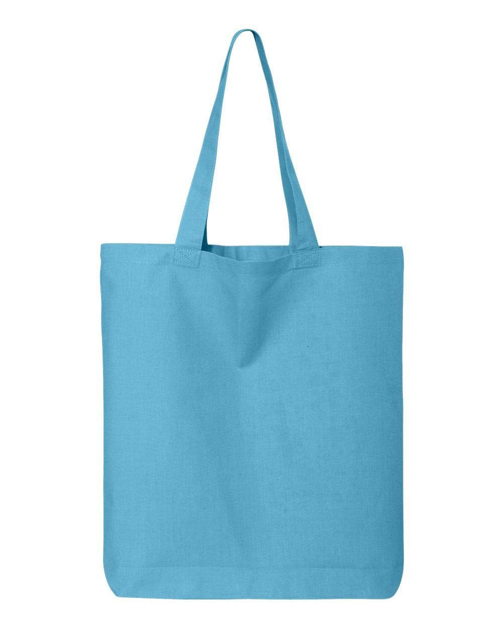 shop4ever John 3:16 Bible Verse Cross Christian Faith Eco Cotton Tote Reusable Shopping Bag 6 oz Turquoise 1 Pack