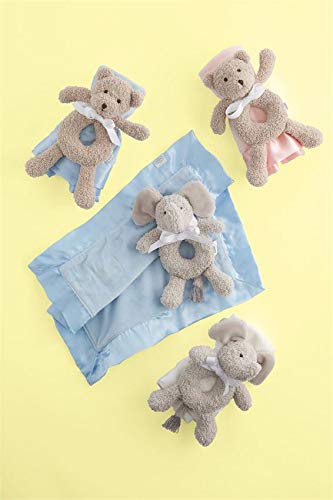 Mud Pie Ring Rattle and Lovey Set (Grey Elephant)