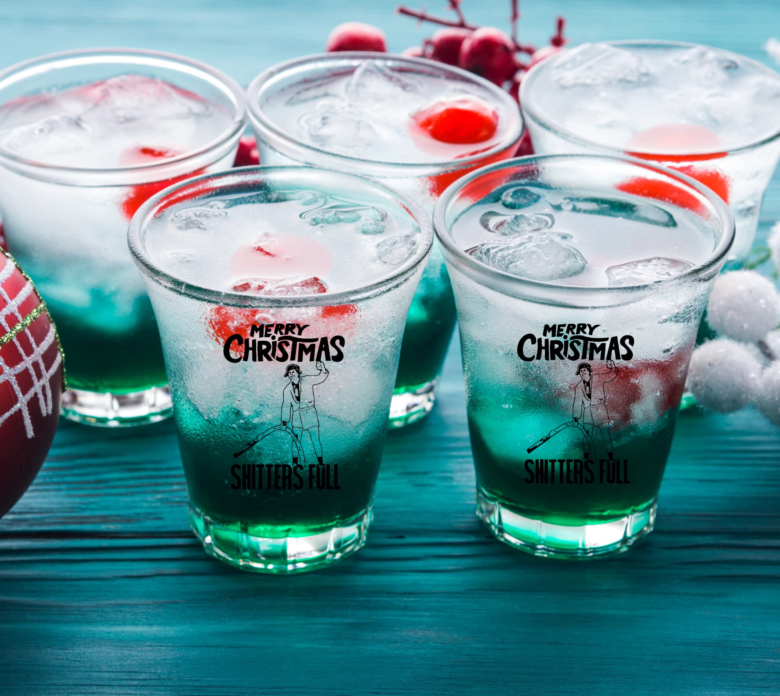 Shitters Full Christmas Vacation Shot Glass - Cousin Eddie Griswold Christmas Vacation Gifts