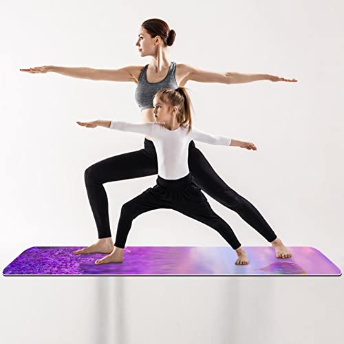 Yoga Mat, Yoga Mats for Home Workout, Workout Mat, Exercise Mats, Pilates Mat, Lavender Hot Air Balloon