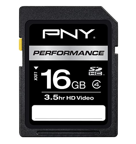 PNY 16GB 2-Pack Performance Class 4 SD Card – (P-SDHC16G4X2-GE)