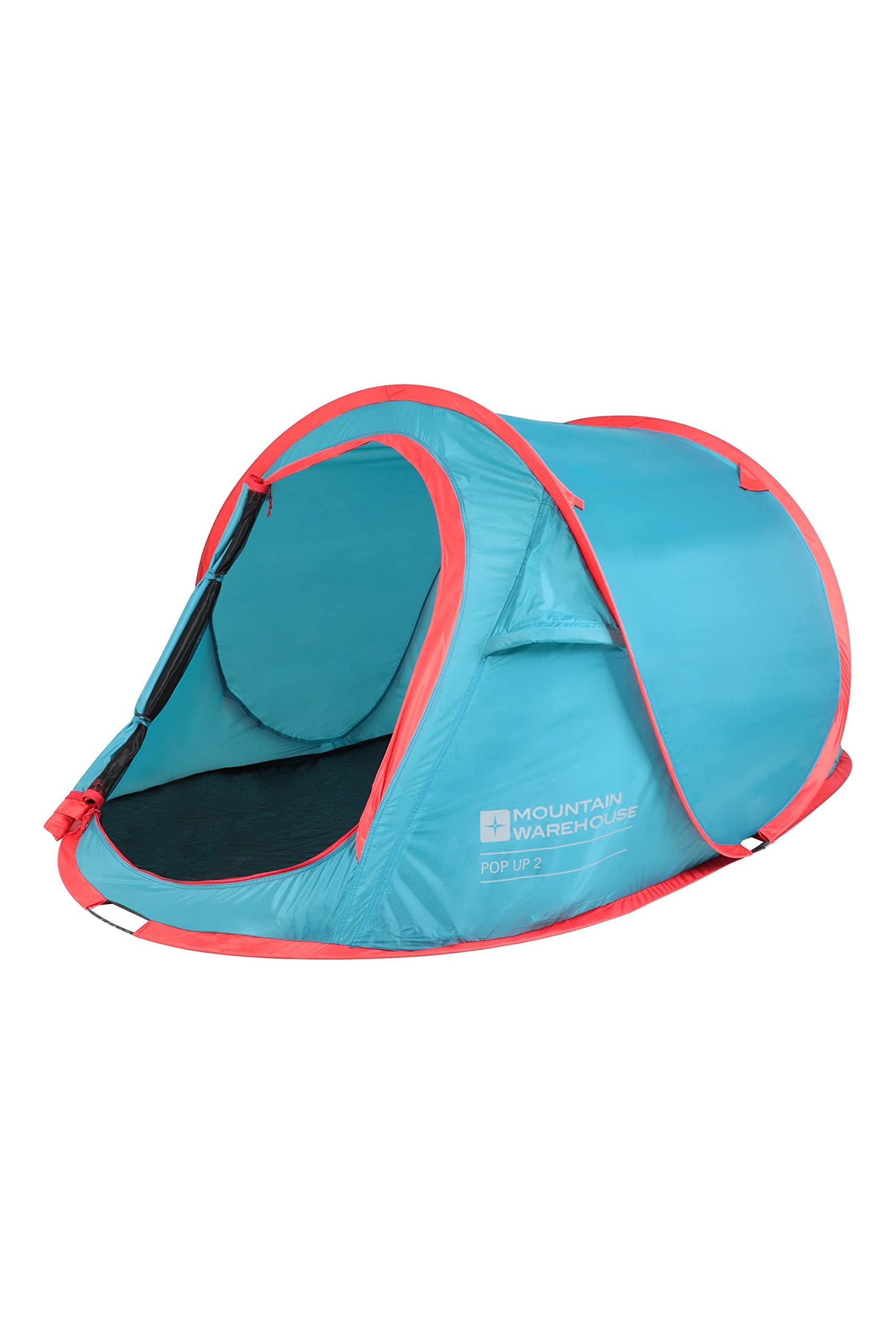 Mountain Warehouse Pop-Up Tent - 2 Man Festival Summer Camping Tent Teal