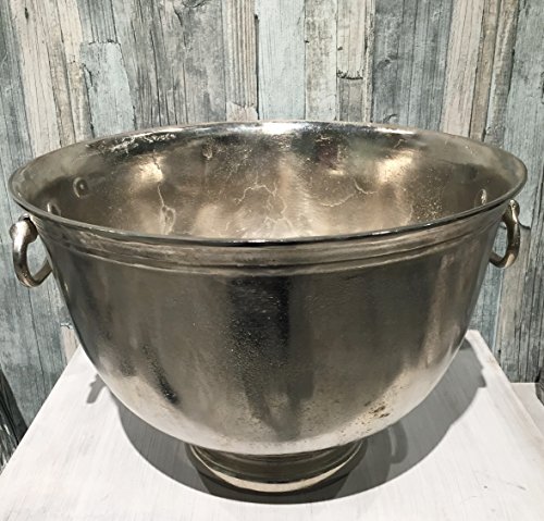 WHW Whole House Worlds Oversized Luxury Champagne Bucket with Old World Panache, 17.75 Inches, (45 cm) Grand Hotel Collection