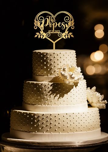 Rustic Cake topper, Personalized wedding cake topper, Custom Mr Mrs Anniversary Cake topper, Custom Calligraphy Cake topper