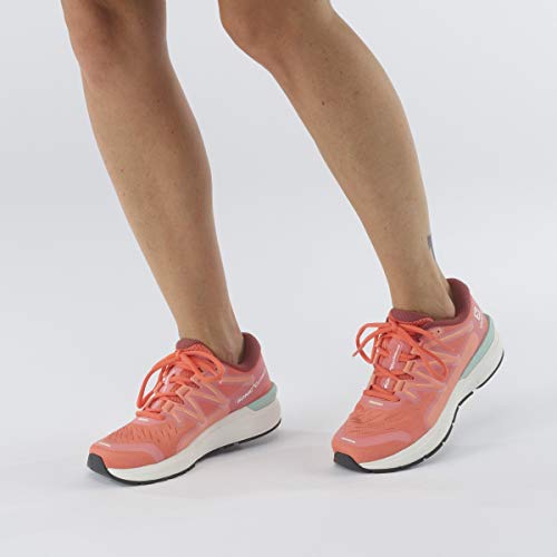 Salomon Sonic 4 Confidence Running Shoes for Women, Persimon/White/Ebony, 7