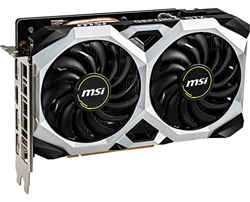 MSI Gaming GeForce GTX 1660 Ti 192-bit HDMI/DP 6GB GDRR6 HDCP Support DirectX 12 Dual Fan VR Ready OC Graphics Card (GTX 1660 TI VENTUS XS 6G OC)