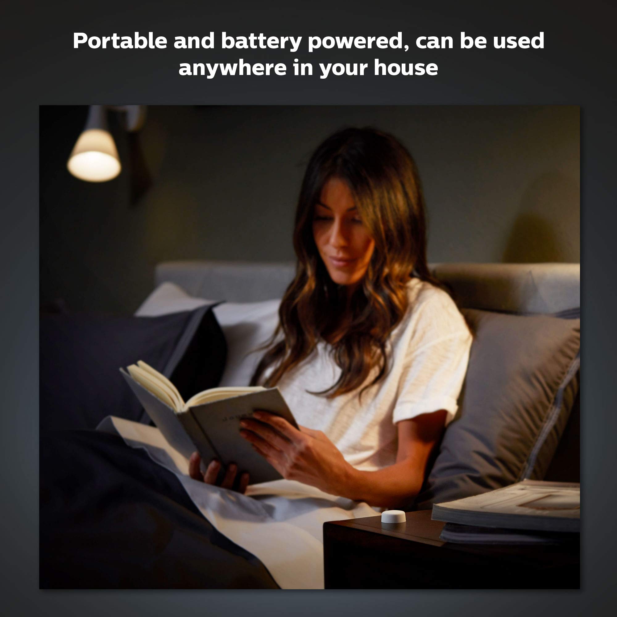 Philips Hue Smart Button for Hue Smart Lights, Smart Light Control, (Hue Hub required), 2 Pack
