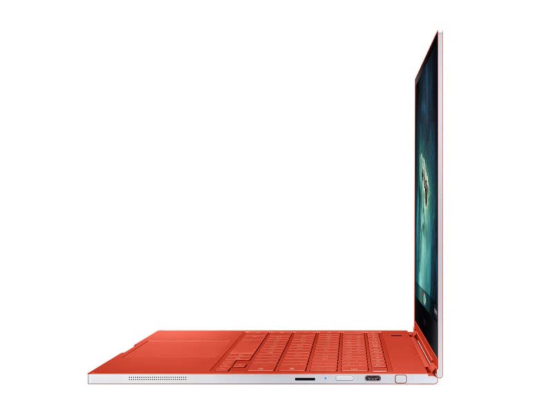 Samsung Galaxy ChromeBook 13 Laptop 13.3" 4K UHD AMOLED Touchscreen (100% Adobe RGB, 100% DCI-P3) Intel Quad-Core i5 Processor 8GB RAM 512GB SSD Backlit Fingerprint USB-C ChromeOS Fiesta Red
