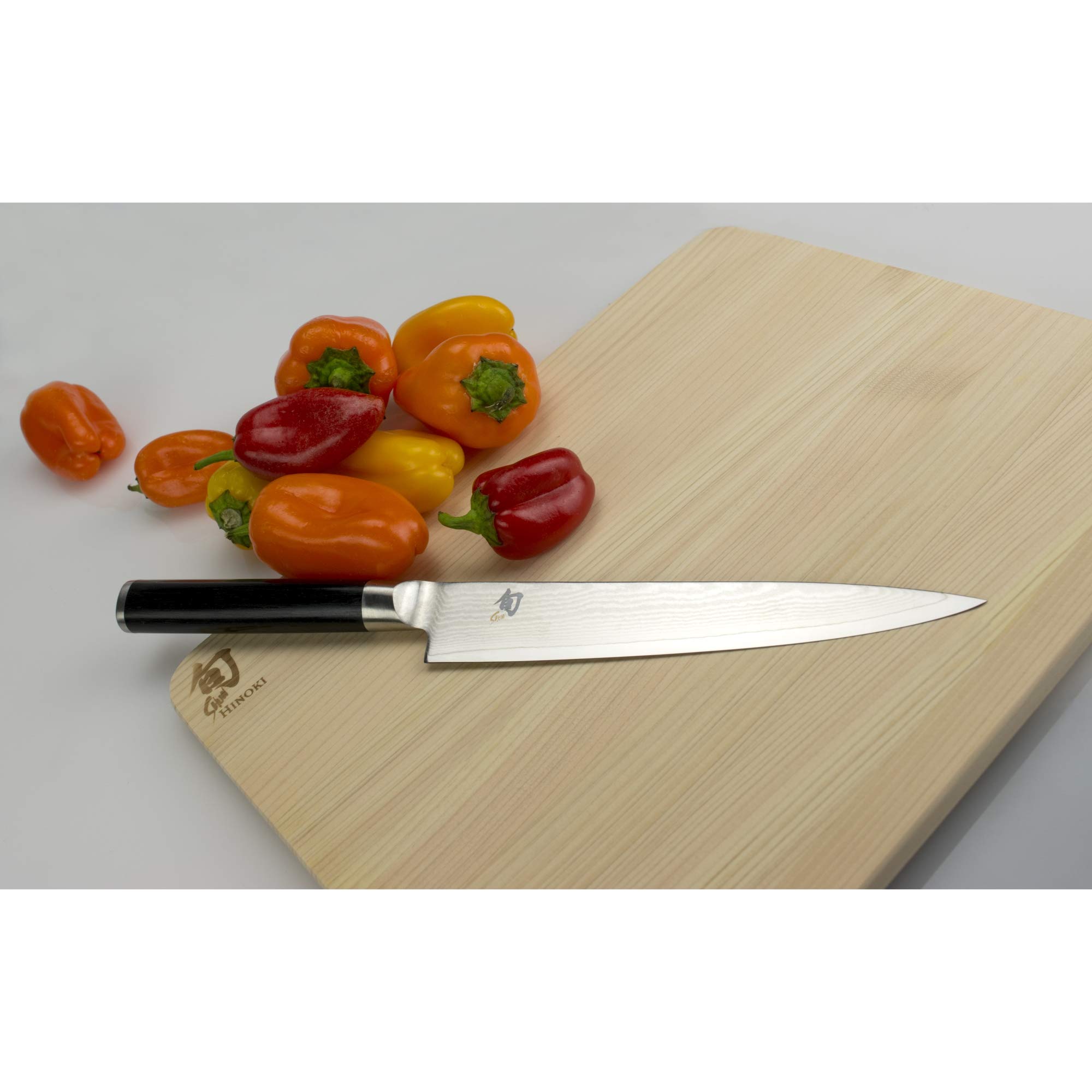 Shun Cutlery Classic Utility Knife 6" and Kai PRO Multi-Purpose Kitchen Shears Set, Handcrafted Japanese Kitchen Knives & Shears