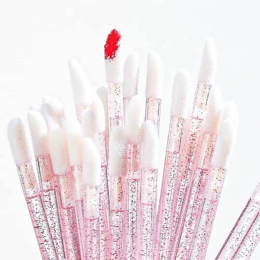 YSAFAI 600 Pieces Crystal Lip Brush Disposable Lip Gloss Wands Lipstick Applicator